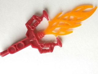 Dark Red Bionicle Weapon Hordika Blazer Claw with Molded Trans-Orange ...
