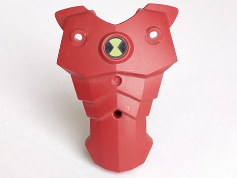 Dark Red Large Figure Torso Cover with Ben 10 Omnitrix Pattern
