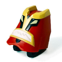 Red Large Figure Head Modified Ben 10 Jet Ray with Yellow Brow Pattern
